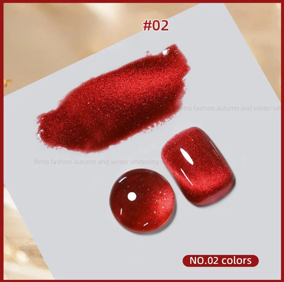 Misscheering New Autumn And Winter Whitening Nail Polish Ruby Cat Eye Nail Polish Gel - Buy ...