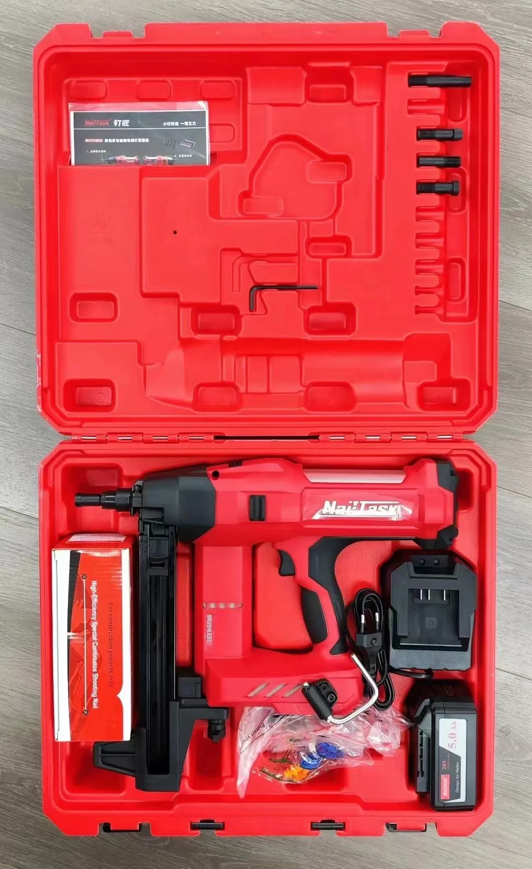 Nailtask Dccn90s2 Electric Charging Nail Gun For Concrete Strong ...