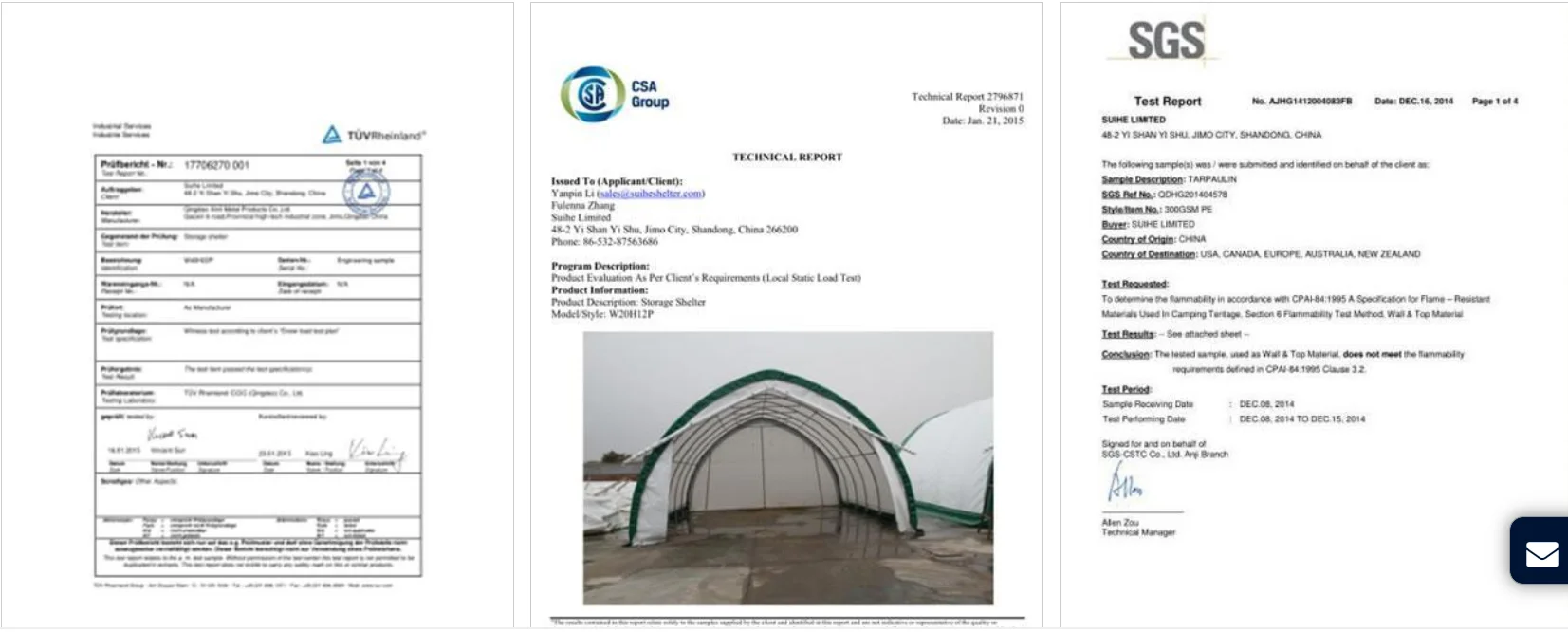 Portable PVC Buildings - UV Resistant Double Trussed Shelters
