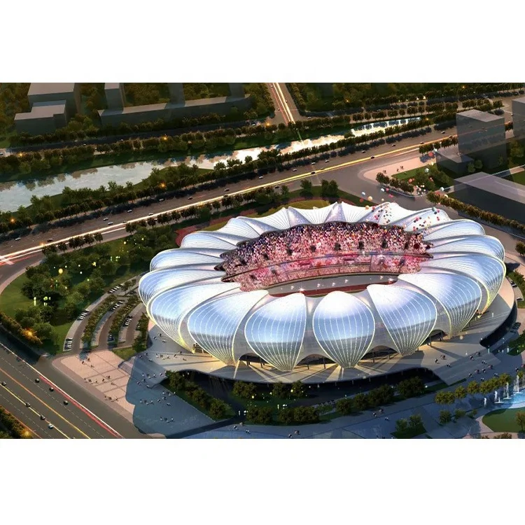 Prefabricated Design Membrane Roof for Stadium - Atap Membran Stadion