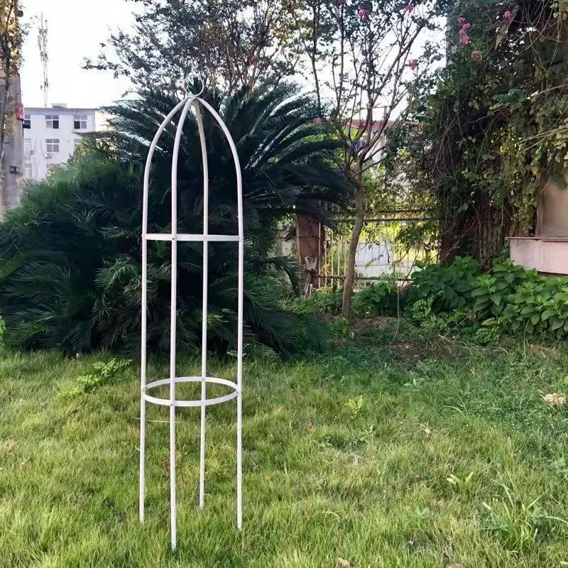 Outdoor Iron Cylinder Climbing Pergola Flower Support Climbing Pergola ...