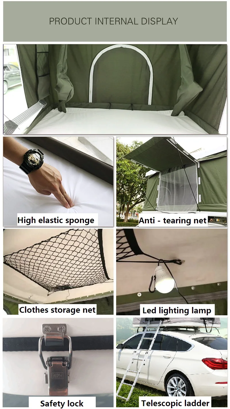 High Quality Aluminum Suv Car Tent 4x4outdoor Camping Fiberglass Hard ...