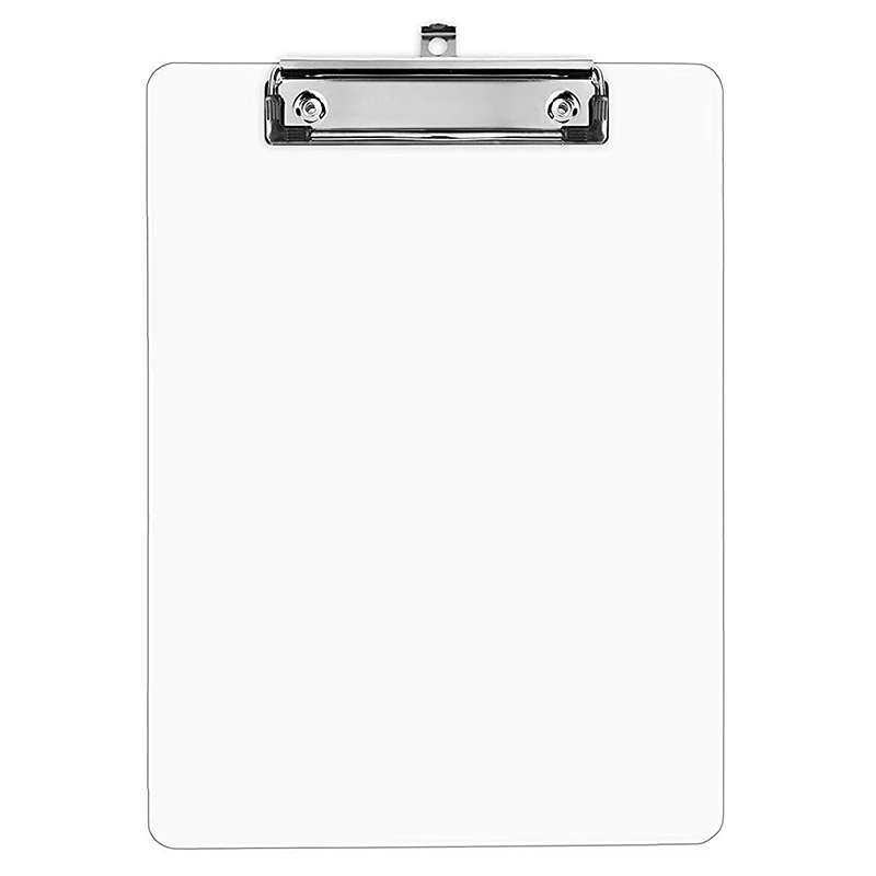 Clear Acrylic Clipboard Portfolio File Folder Memo Pads Holder ...