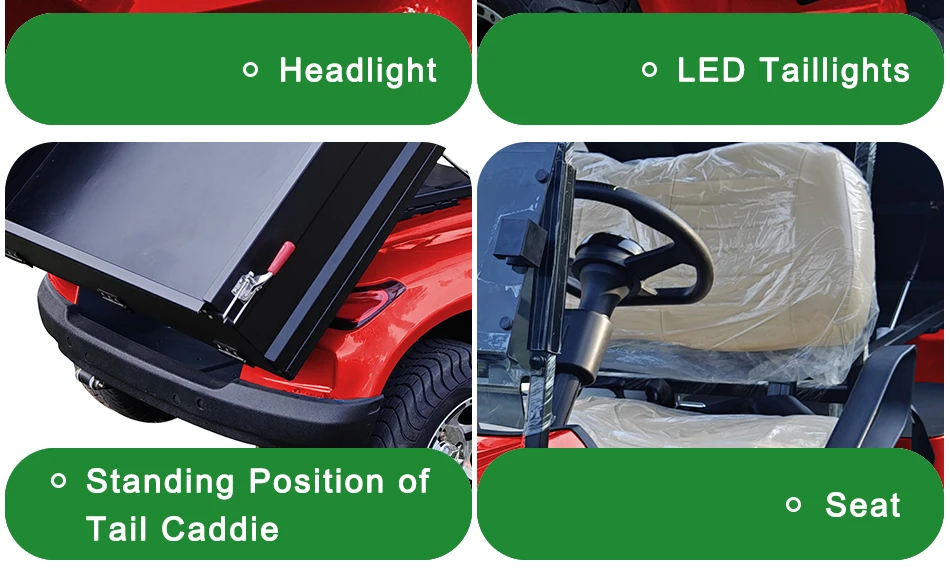 Two Seater Electric Golf Cart With Cargo Box Dot Approved - Buy Golf ...