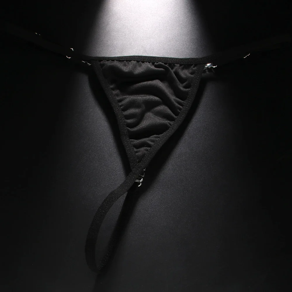 Custom Thongs With Charms 2023 Rhinestone Thong Underwear With Chain ...