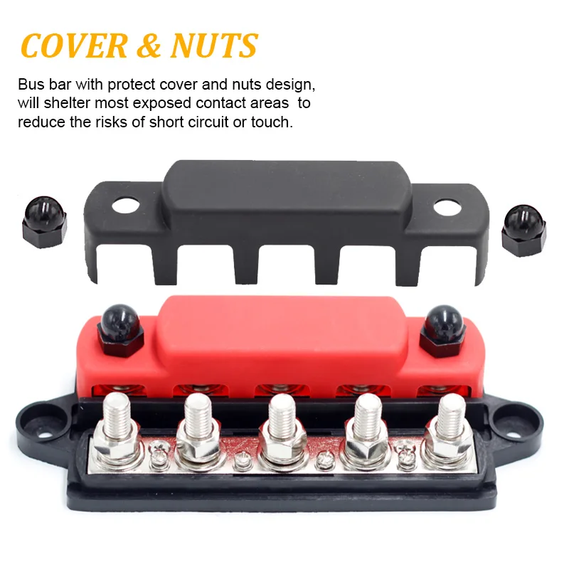 48V 300A Power Distribution Terminal Block - Pure Copper
