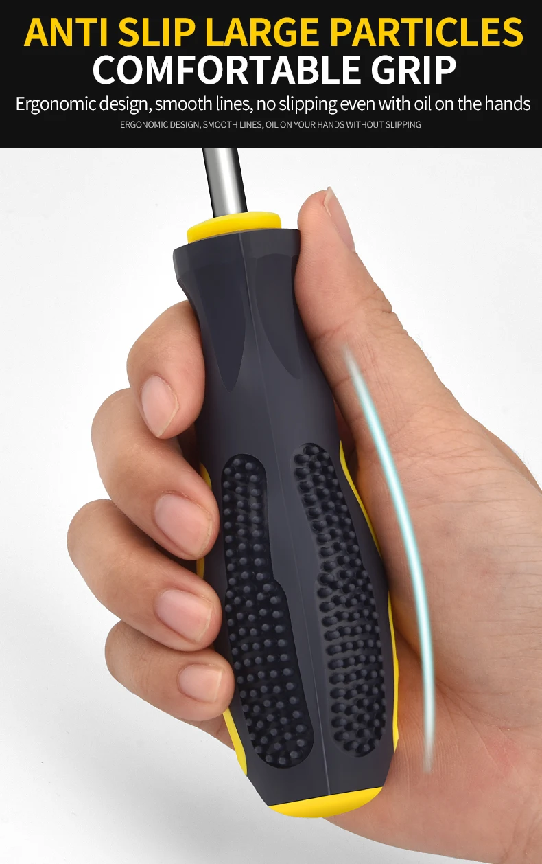 6mm High Quality Large Handle Screwdriver Cross Shape Flat Mouth ...