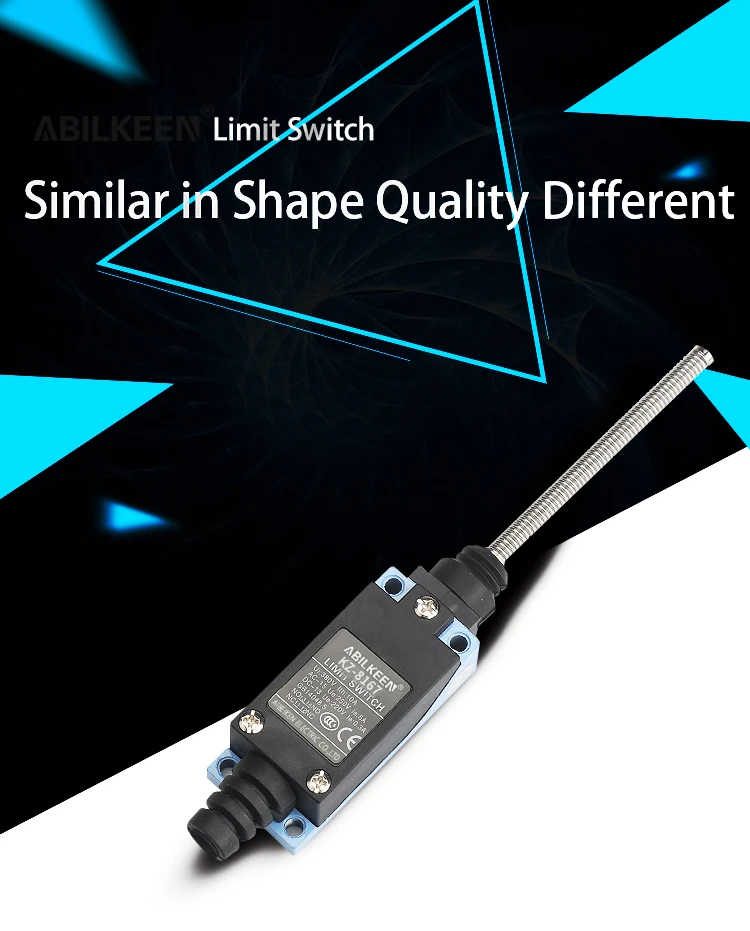 Abilkeen Metal Coil Flexible Spring Type Metal Electric Limit Switch Travel Switch 10a 250vac ...