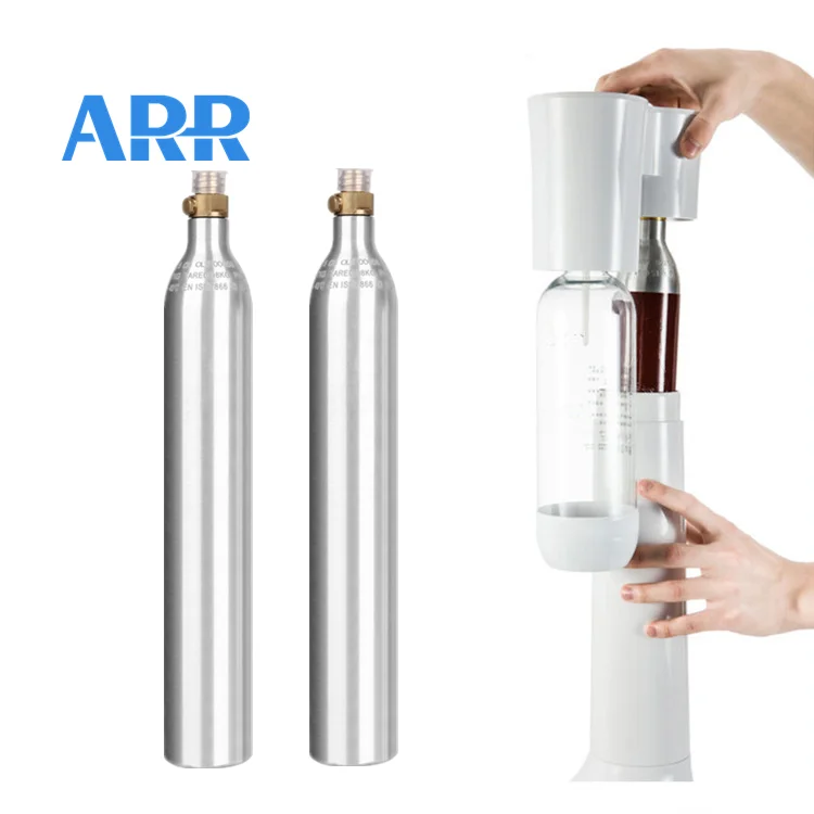 New Portable Soda 60l 0.6l Co2 Bottle Aluminum 360g/380g/400g/425g/450g Co2 Cylinder For ...