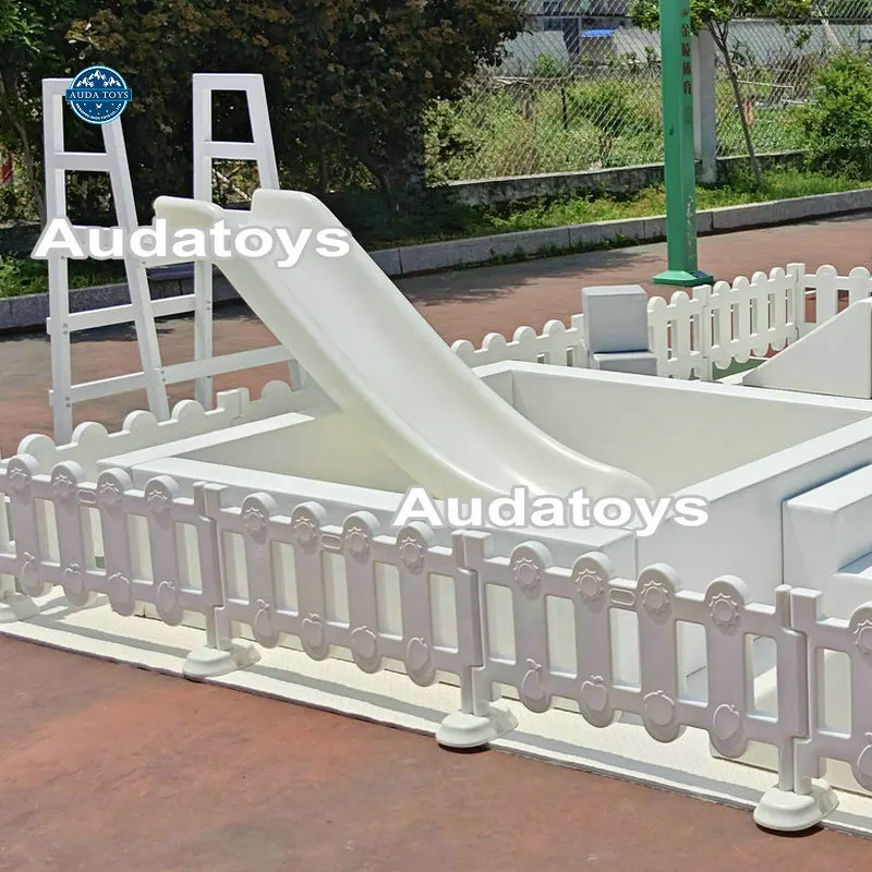 Big Playground Mobile Commercial Ball Pit Soft Play Area White Soft ...