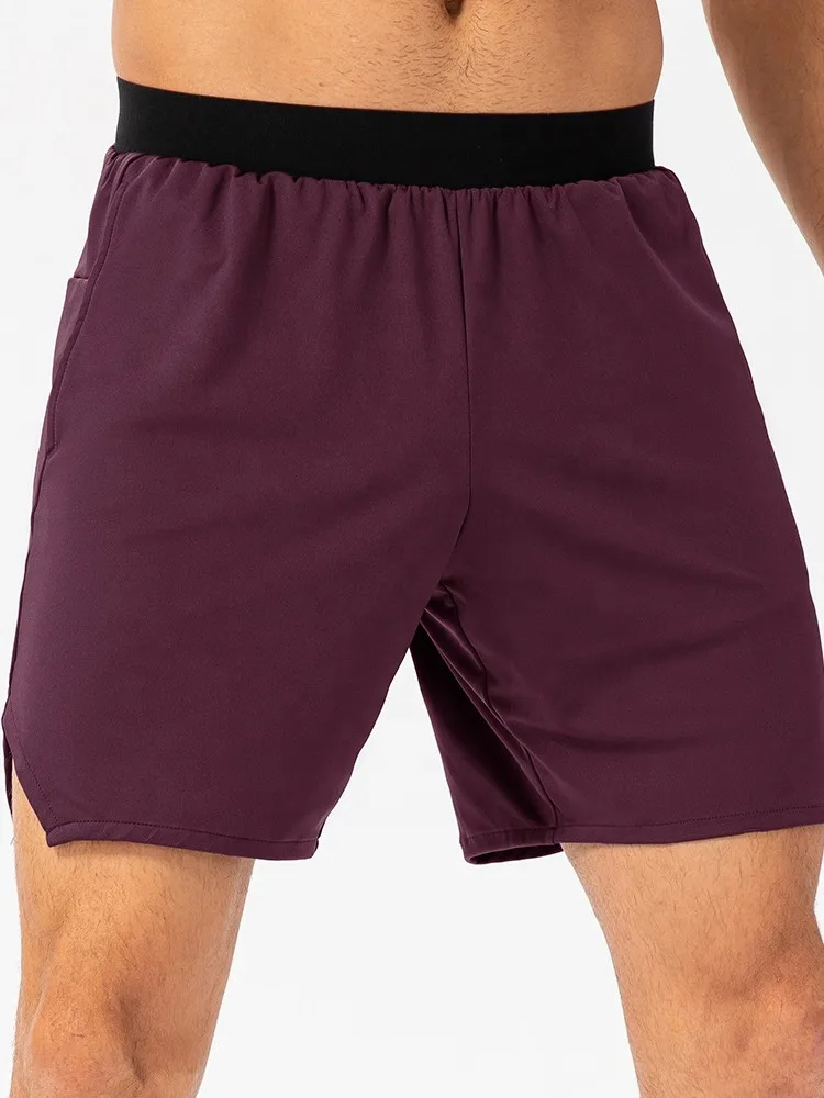 Men's Summer Fitness Tight Shorts With Side Pockets Sports Running ...