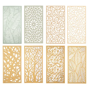 Outdoor Cnc Cut Wpc Screen Panels Decorative Partition Wall Screen ...