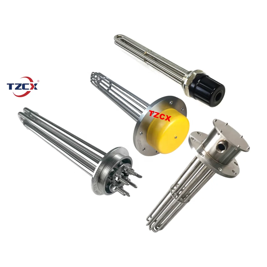 CE Certified Stainless Steel Industrial Flange Electric Oil Heating element Boiler Water ...