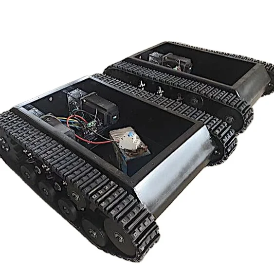 rubber track platform tracked chassis Robot rubber track and sprocket ...