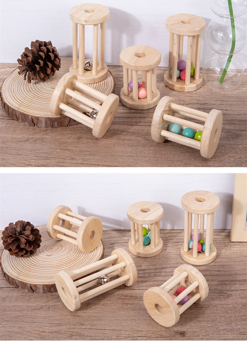 Montessori Wooden Rattle - Educational DIY Toy for Kids
