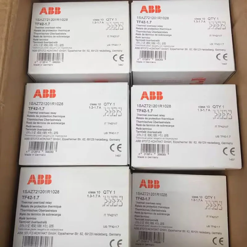 Original Abb Contactor Thermal Overload Relays Tf42-7.6 Tf42-0.55 Tf42 ...