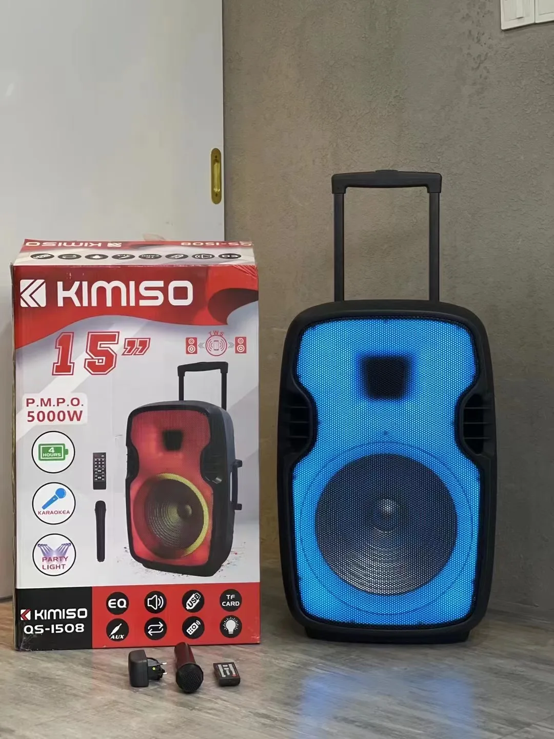 KIMISO KMS Qs-1508 - Wireless Mini Speaker with LED Display