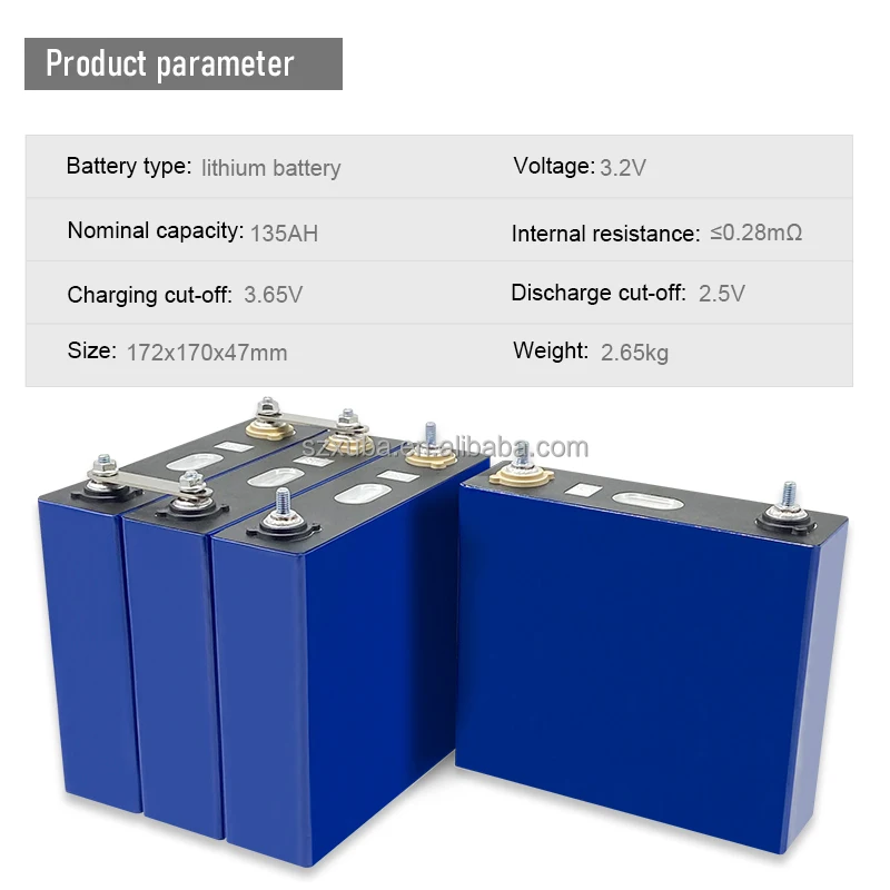 New 3.2v 135ah 165ah Lifepo4 Battery Cell 12v 12v 24v36v 48v For Ev Rv Diy Solar Battery Pack ...