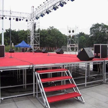 Folding Stage Platform Aluminum Lighting Truss Used Portable Stage For ...