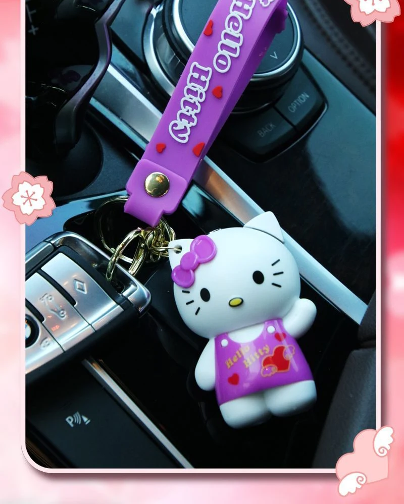 3d Hello Kitty Lighter Cartoon Doll Red Flame Gas Lighter Windproof ...