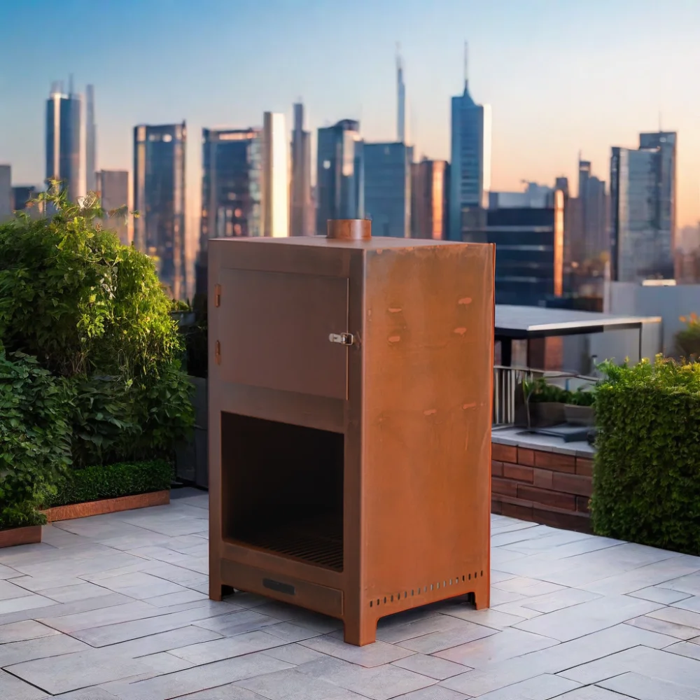 Rust Corten Steel Fire Pit Heavy Duty Bbq Rust Corten Steel Fire Pit ...