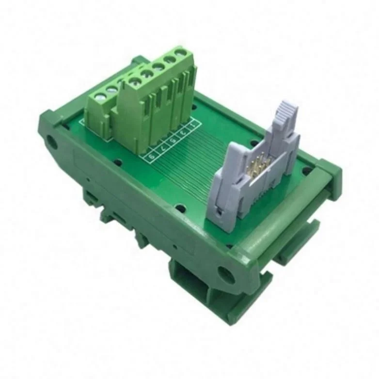 IDC10 relay terminal block 10-core horn adapter board PLC relay ...
