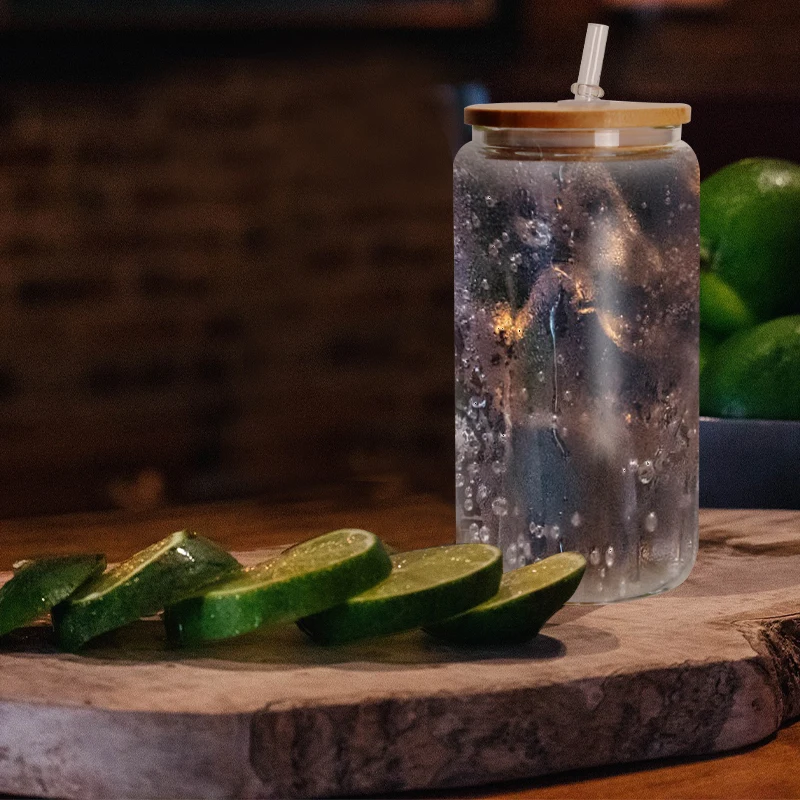 Us Warehouse 12oz 16oz Frosted Clear Beer Can Shaped Sublimation Beer ...