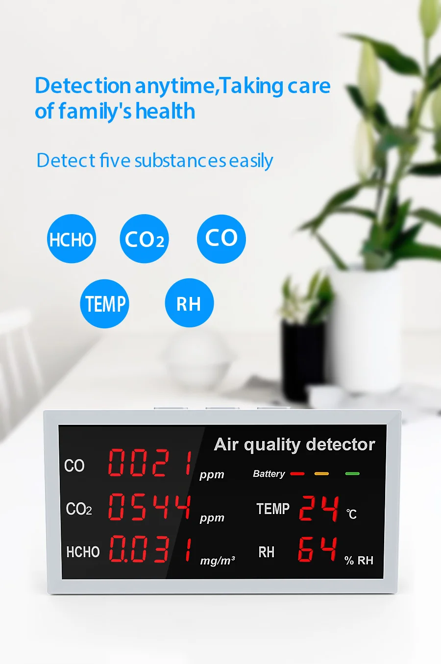 Multi Ir Air Quality Monitor Co2 Sensor Car Co Detector De Co2 Y Co Air ...