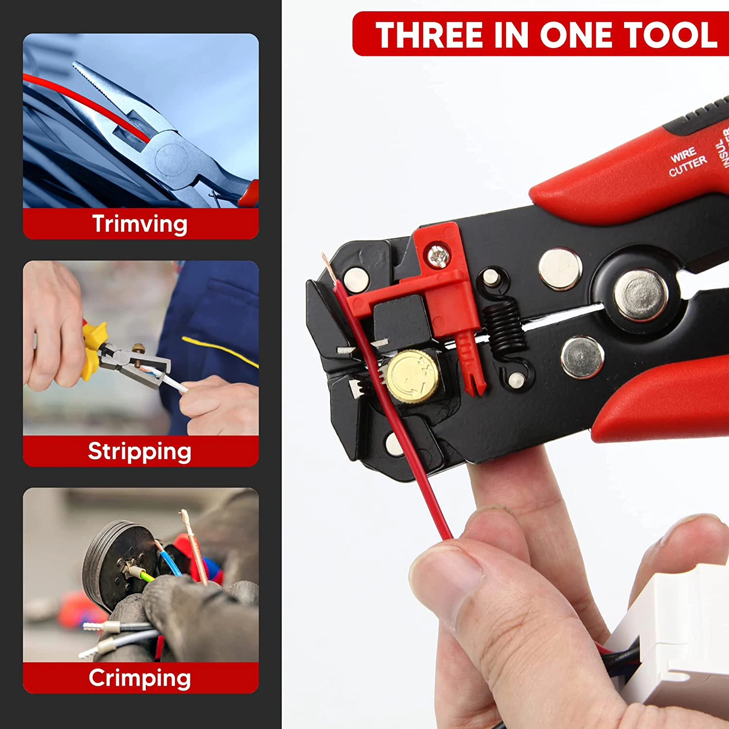 Multifunctional Stripping Tools Automatic Wire Crimpers Crimping Tool ...