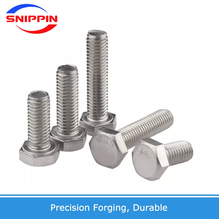 M3 M4 M5 M6 M8 M10 M12 M14 A2-70 304 Stainless Steel Metric Thread DIN933 Outside Hex Head Bolt ...