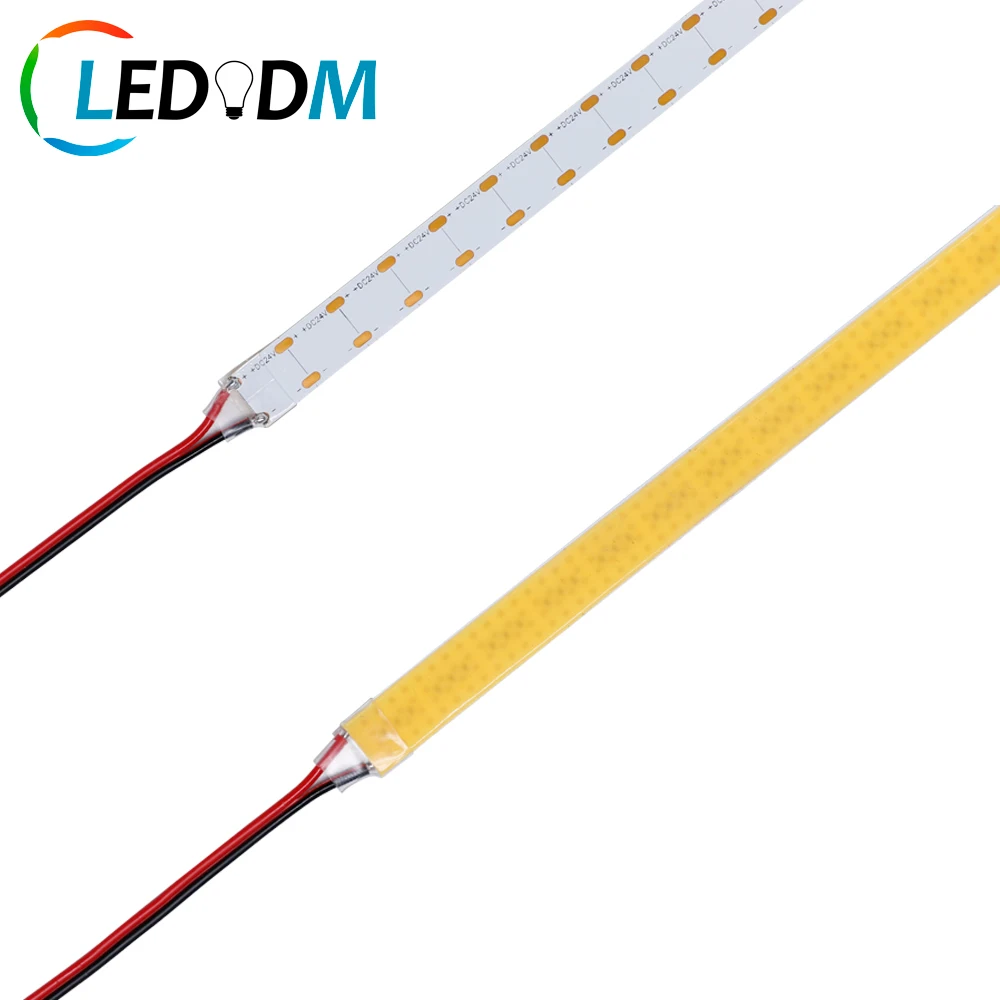 Dc24v High Brightness 1400lm 2500Lm 3000LM Cob Led Strip Light 15mm ...