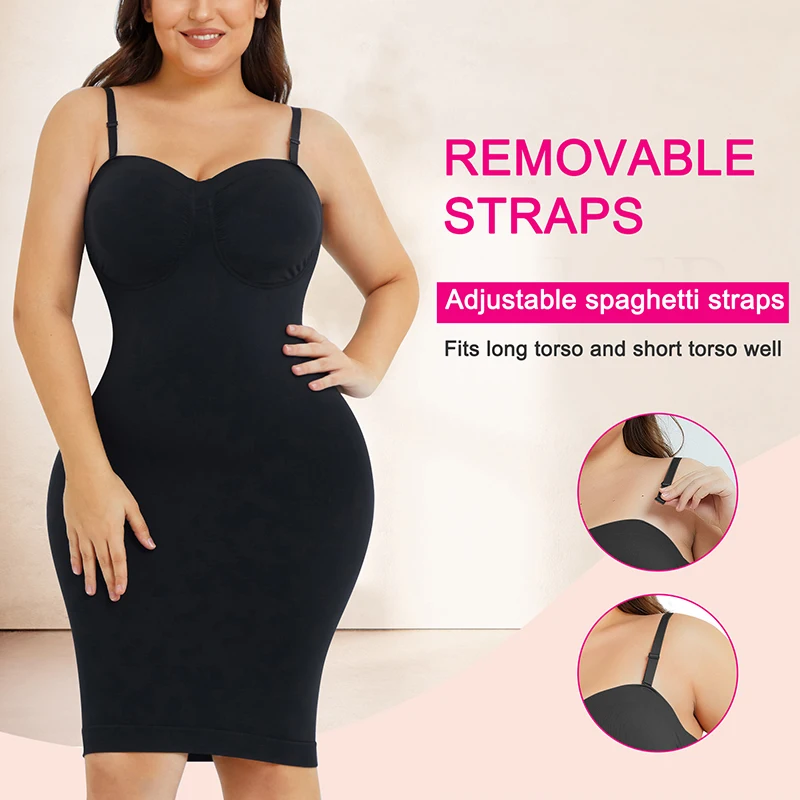 Strapless Body Shaper Slips Seamless Tummy Control Shaper Dress Bodycon