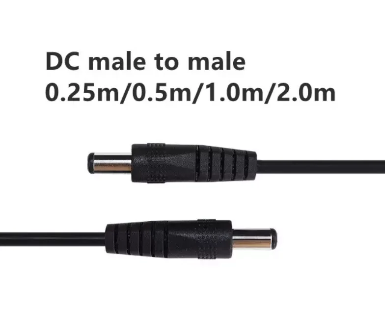 Best Price Dc Cable Male To Male 5.5*2.1mm Monitoring Power Cable 0.25m ...