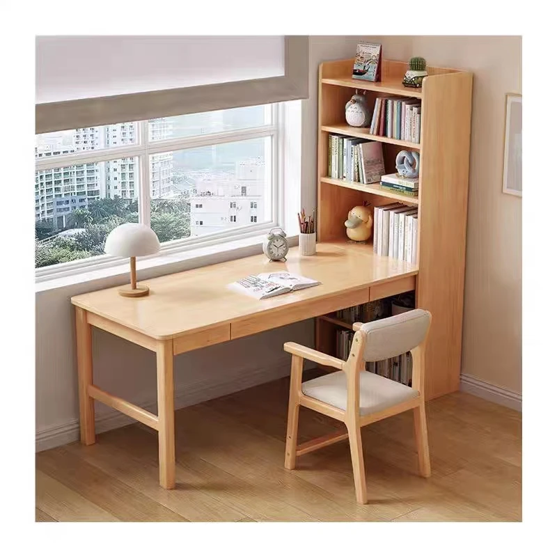 A Simple Solid Wood Desk For Household Use In The Bedroom,Simple And ...