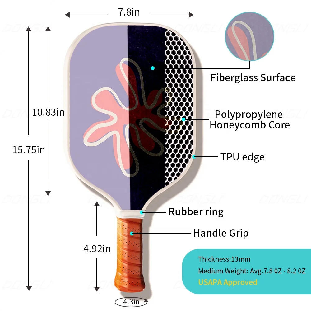 Pickleball Paddles Premium Lightweight Pickleball Set Graphite Carbon ...