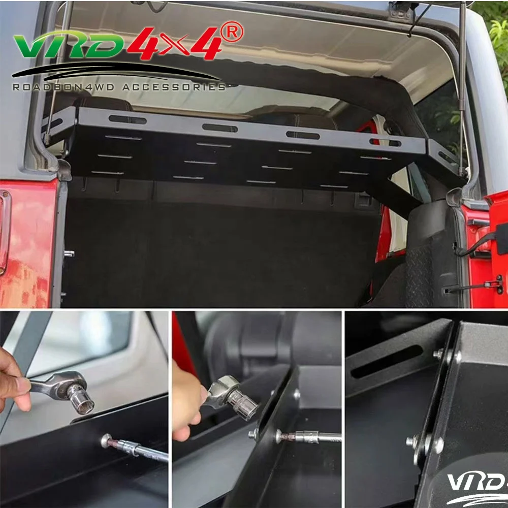 Jl Jk Tailbox Steel Storage Shelving Rack Steel Rear Utility Roof Cargo ...