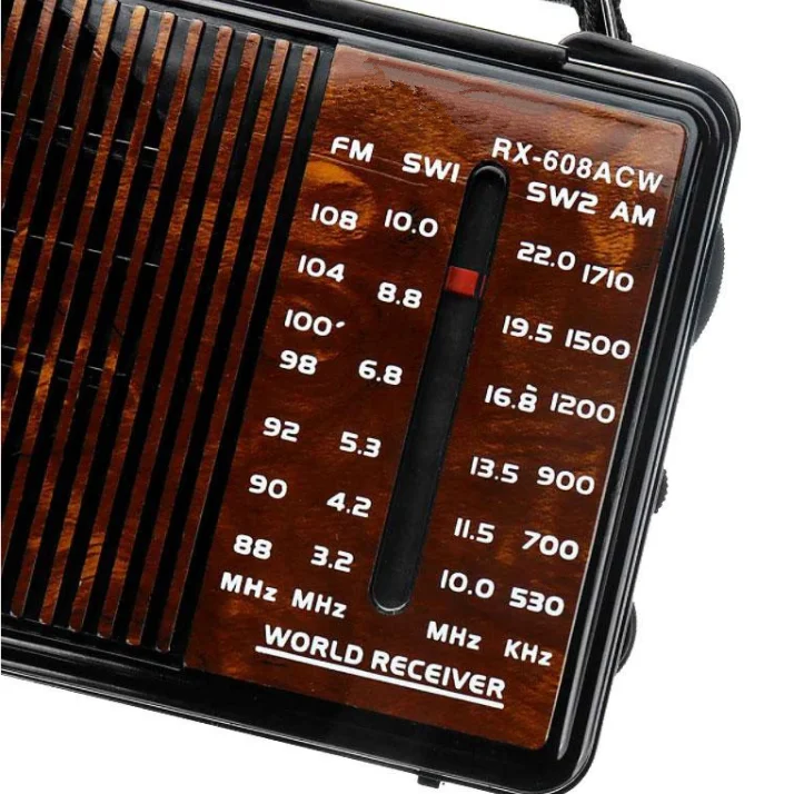 Golon Rx-608acw Retro Classic Wooden Digital Receiver Gift Dc 3v Fm/am ...