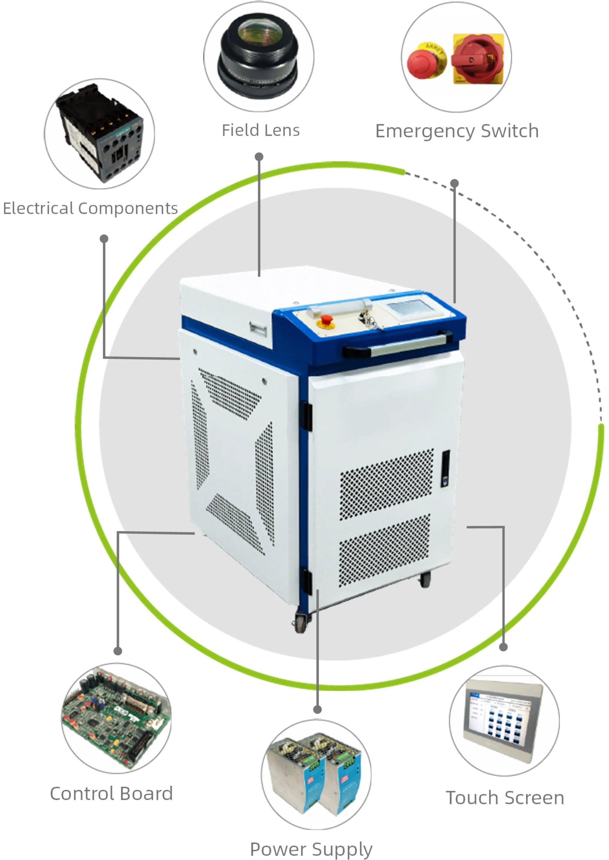 Low Noise Laser Cleaning Machine Continuous For Metal Remove Rust 1000w ...