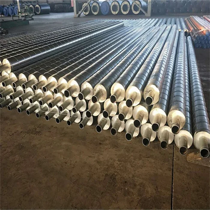 Pre Insulated Pipe Gi Spiral Wound Cladding Polyurethane Foam ...