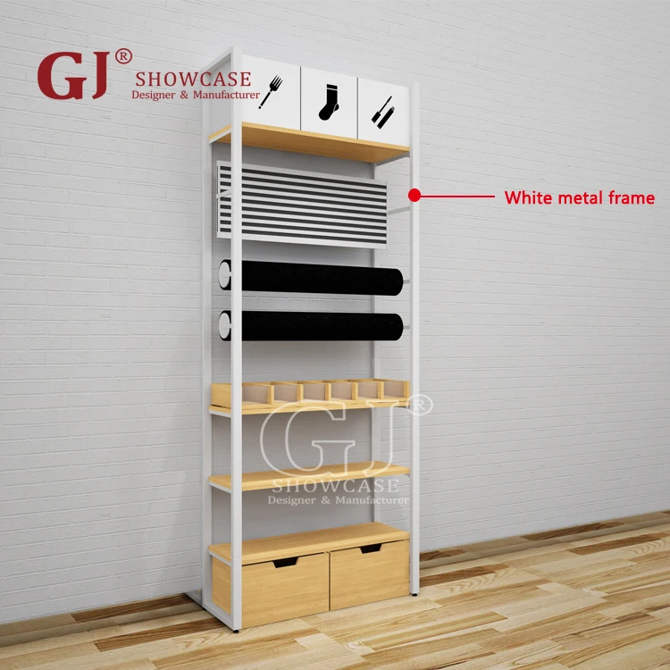 Wholesale Miniso Retail Display Racks Low Price Wood Storage Shelves ...