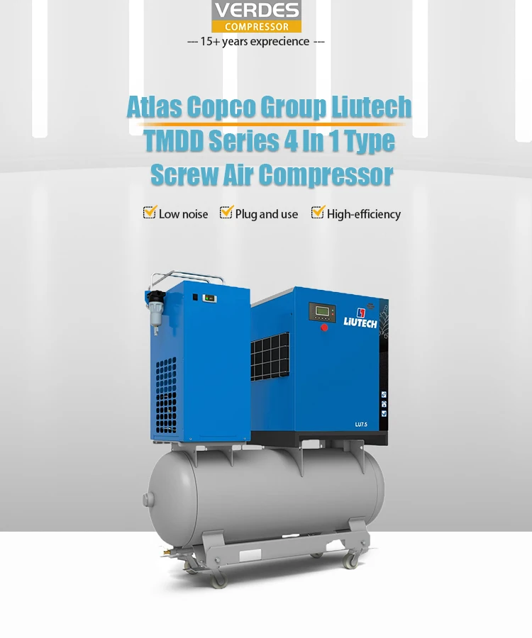 7.5kw Air Compressor Atlas Copco Groub Liutech Permanent Magnet ...