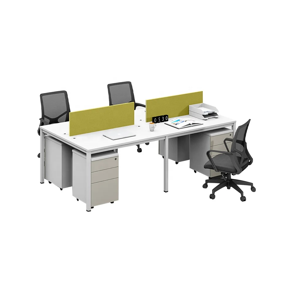 Office Table Modern Office White Cubicle Workstation Work Station Desk ...