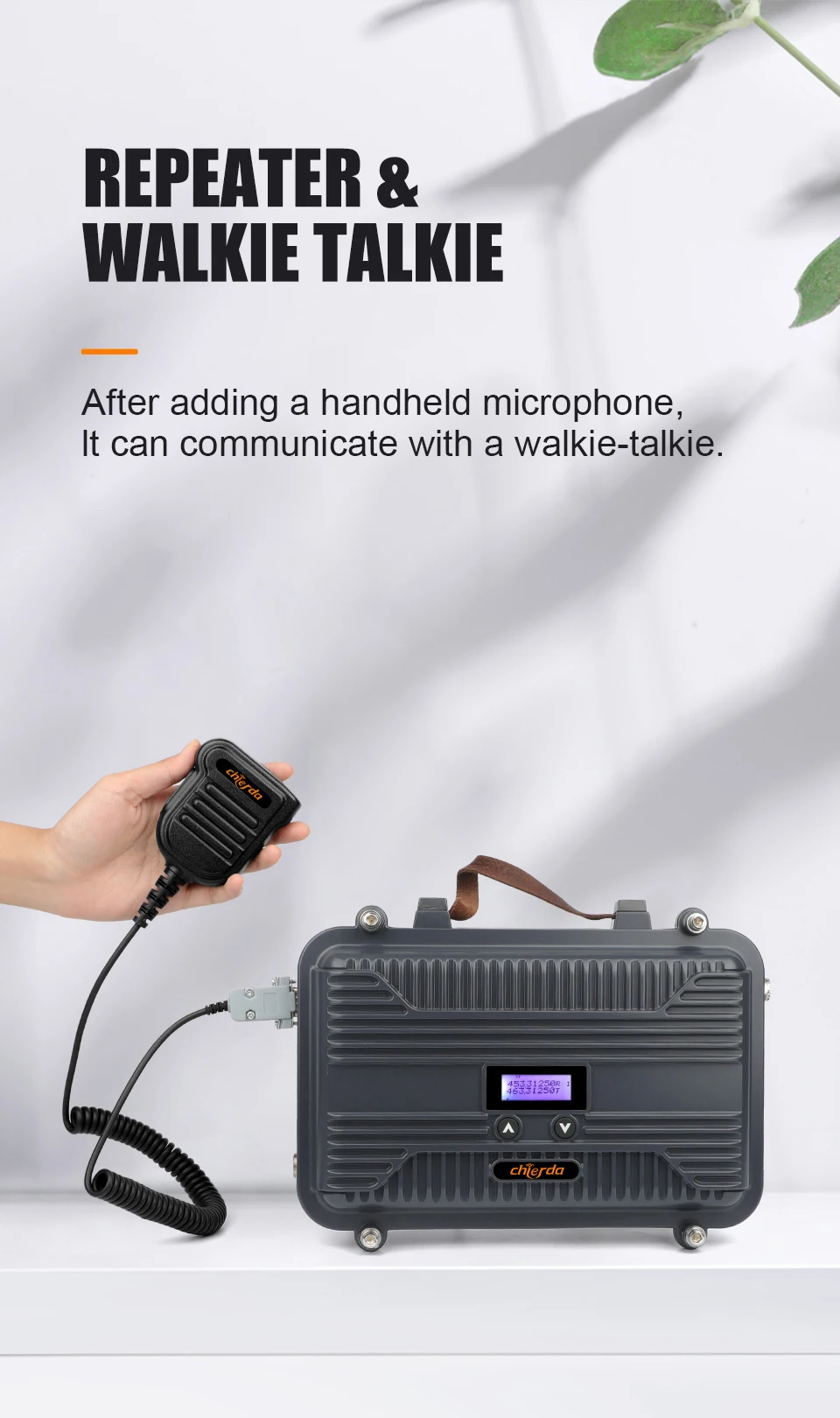 Analog Mini Duplex UHF/VHF 10W Two Way Radio - 20KM Range