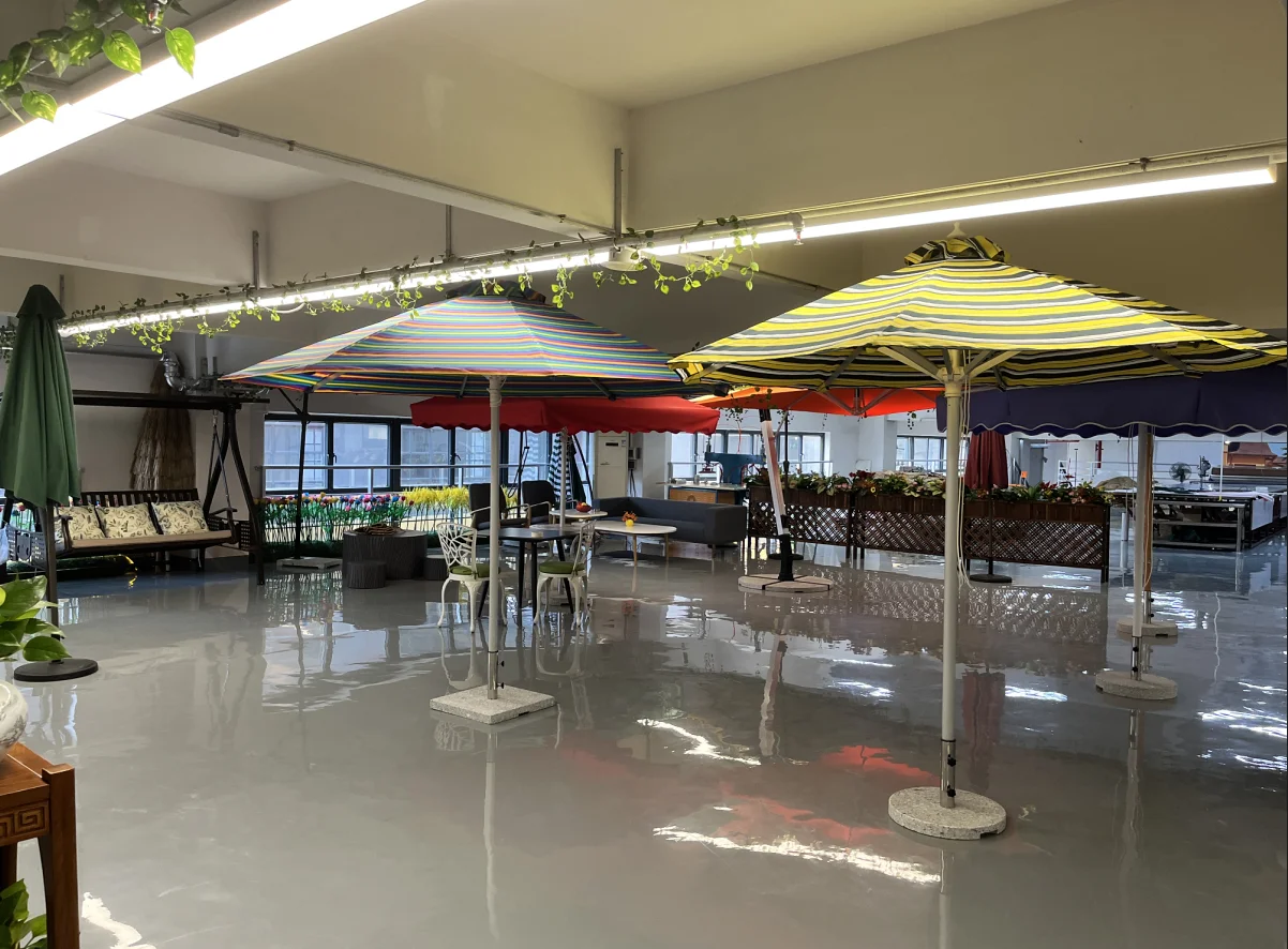 Sliding Shade Large Swimming Pool Beach Umbrella Outdoor Sun And Rain ...