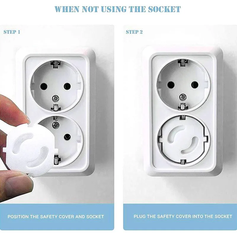 Baby Safety Eu Children Safety Socket Cover Anti Electric Protection ...