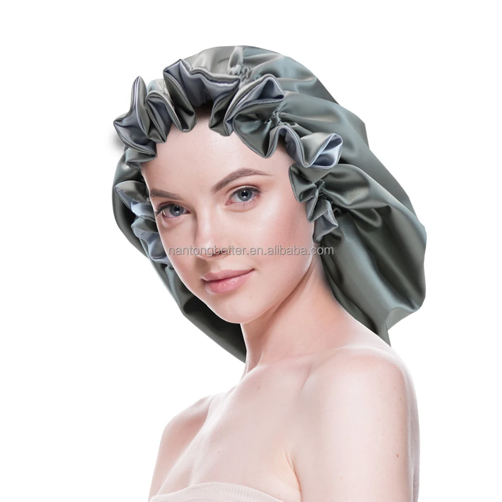 New Colors Women Satin Bonnet Wholesale Adjustable Double Sided Silky ...