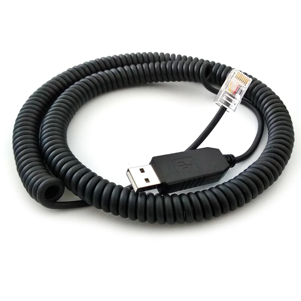 Sprial Usb Rs485 Rj11 Rj12 Rj9 Rj25 Rj10 Rj45 Rj50通信电缆ftdi芯片，用于步进驱动器电机 ...