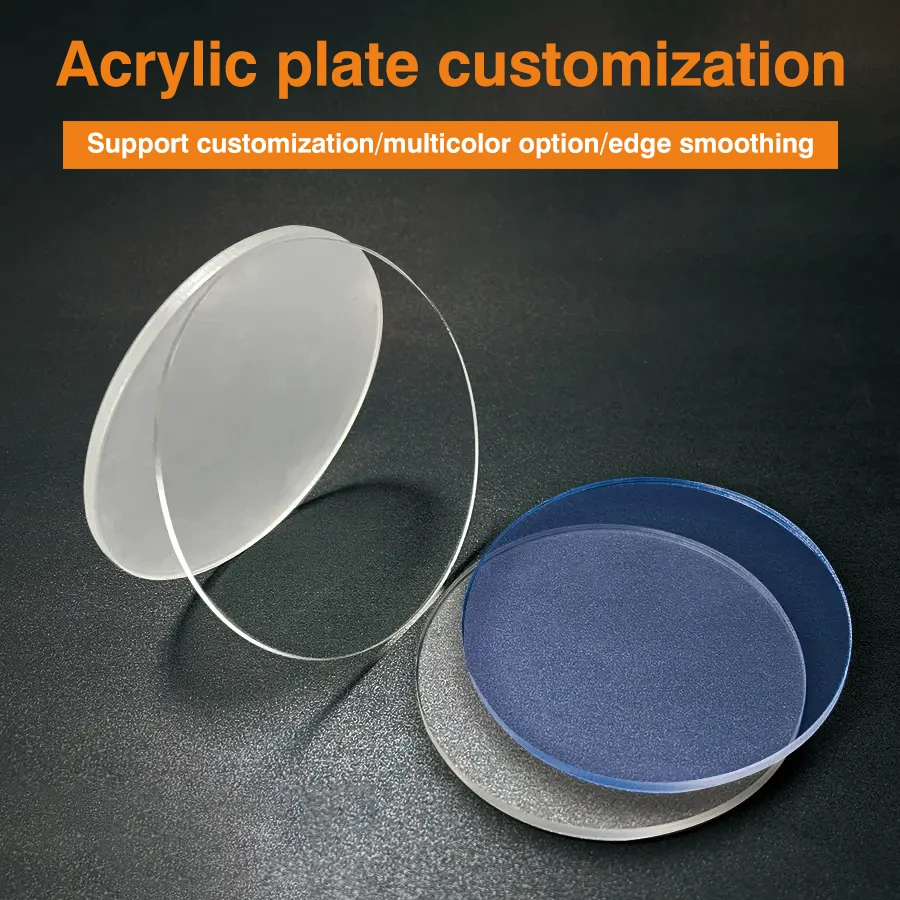 Factory Customized Transparent Organic Glass Disc,Transparent Circular ...