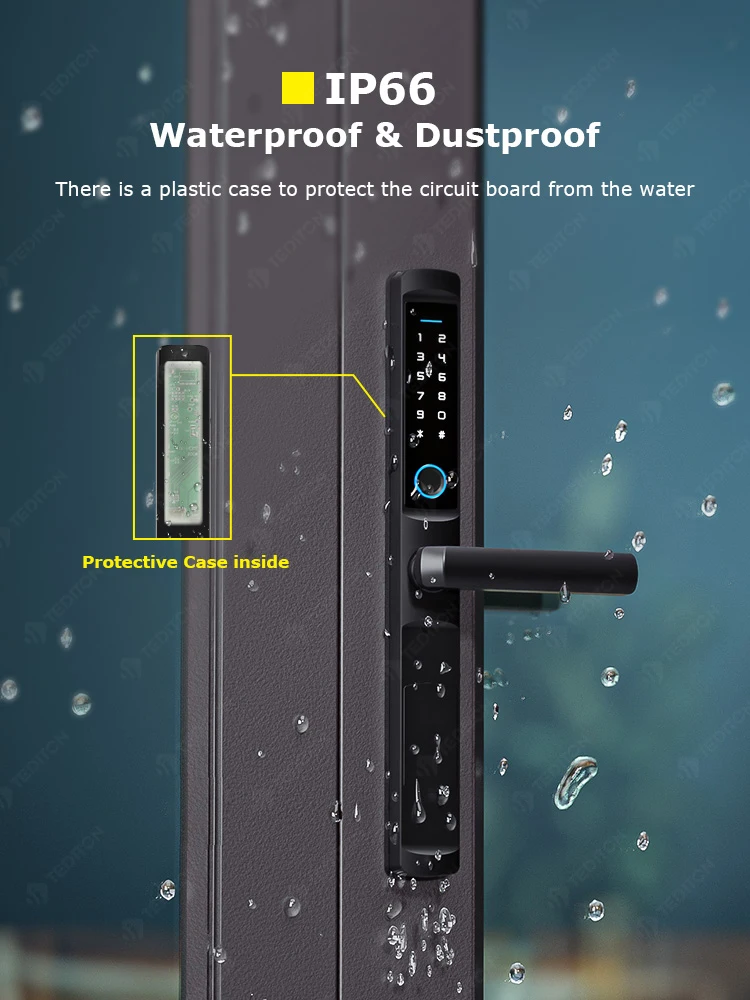 European 92 Mortise Smart Lock - Tuya Wi-Fi Digital Keyless Lock for ...