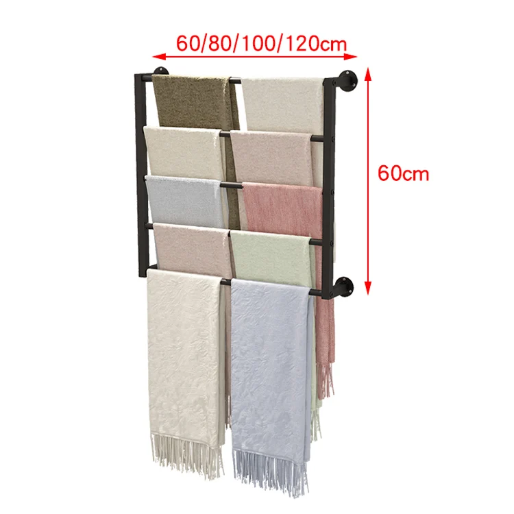 Gold Wall Mounted Retail Store Display Rack for Scarves & Clothes, OEM ...